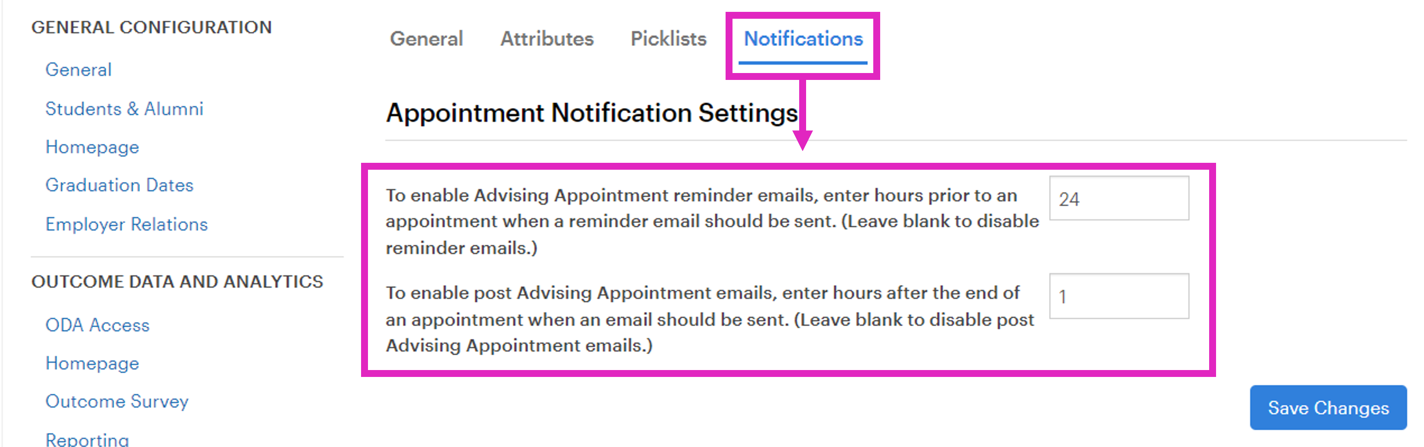 Appointment Notifications and Settings – 12twenty Support
