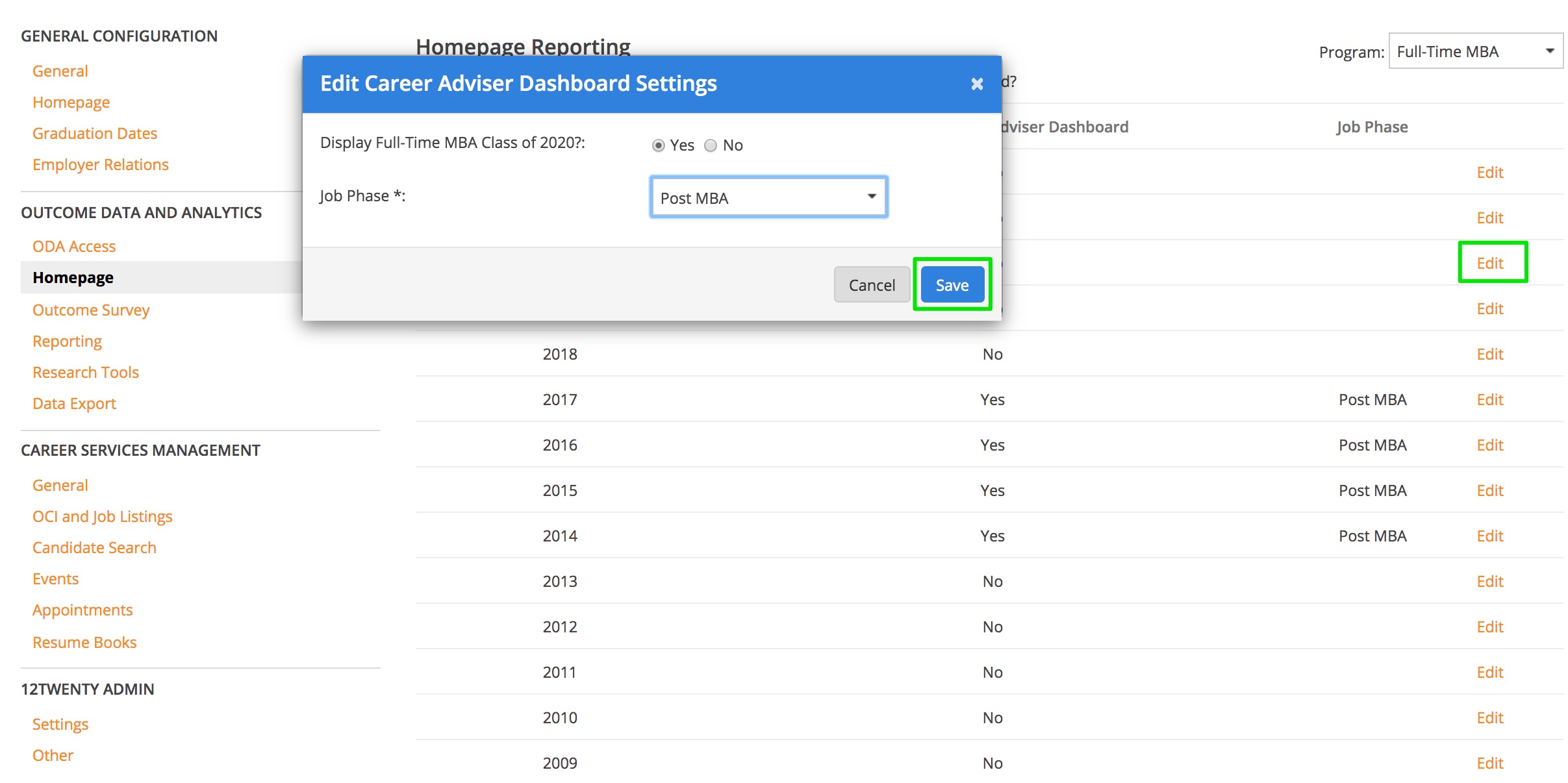 Updating the Admin Dashboard – 12twenty Support